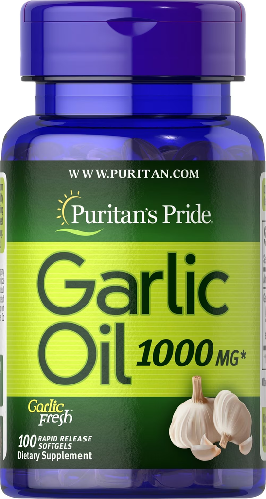PURITAN'S PRIDE GARLIC OIL 1000 MG 100 SOFTGELS | Rosh Medical Company